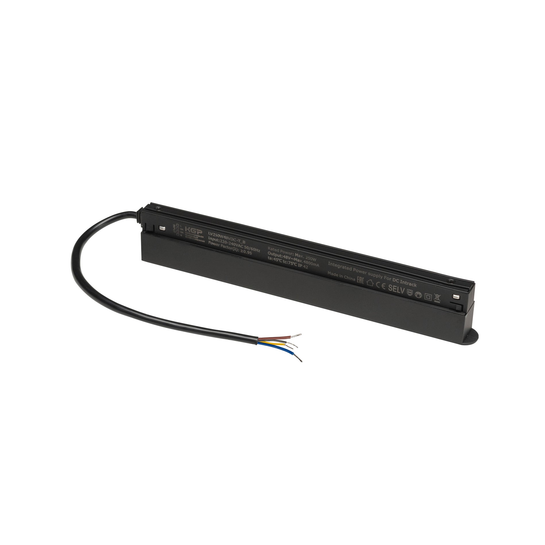 48V SYSTEM, Intrack LED driver, 48VDC, 250 W, Incl. 300 cm connection ...