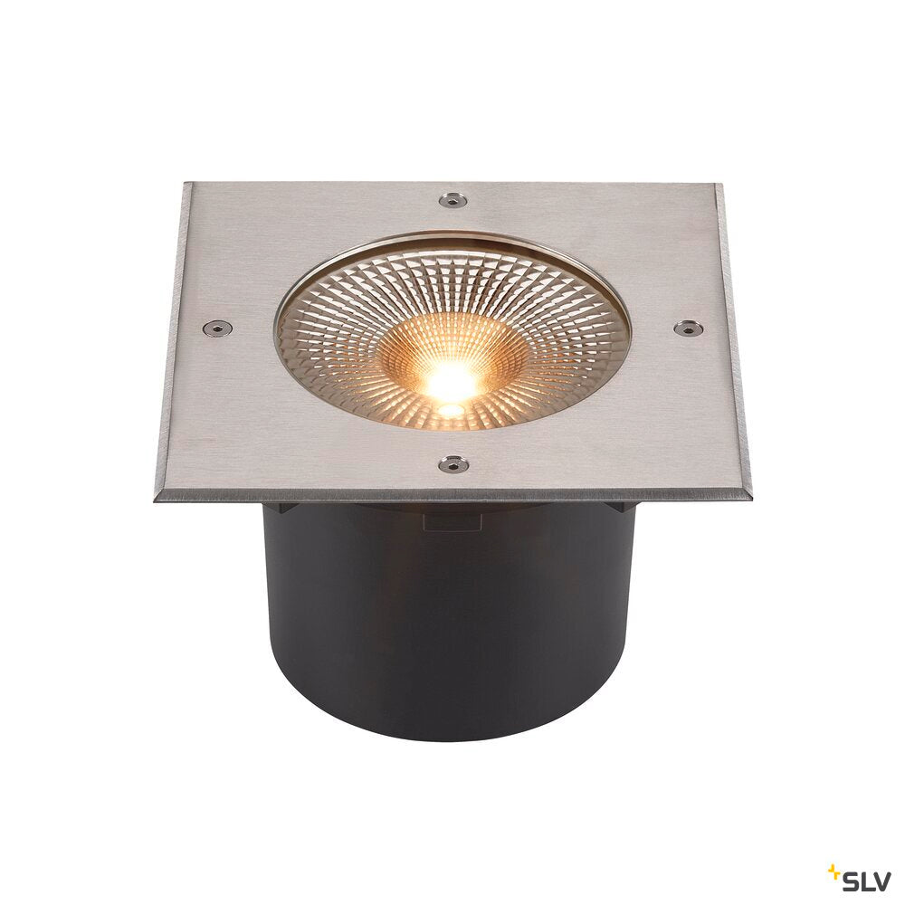 SLV 1006105 | ROCCI 200 EL square, stainless steel in-ground light 16W ...