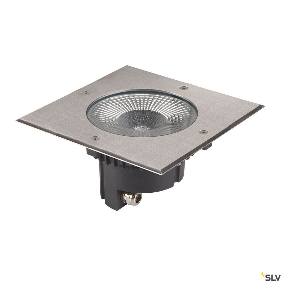 SLV 1006105 | ROCCI 200 EL square, stainless steel in-ground light 16W ...