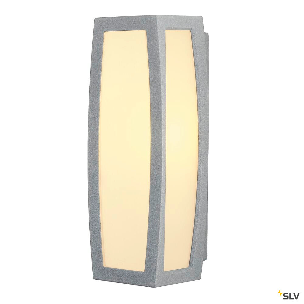 MERIDIAN BOX, outdoor wall light, TC-(D,H,T,Q)SE, IP54, silver-grey, m ...